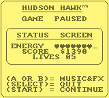 Screenshot of Hudson Hawk (Game Boy, 1991) - MobyGames