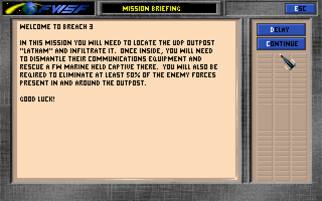 Screenshot of Breach 3 (DOS, 1995) - MobyGames