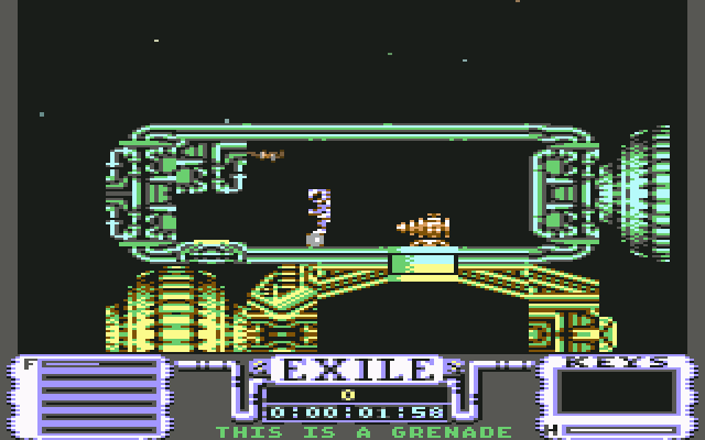 Screenshot of Exile (Commodore 64, 1988) - MobyGames
