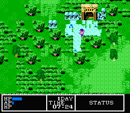Screenshot of Super Hydlide (NES, 1987) - MobyGames