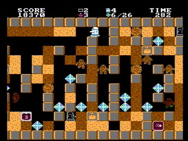 Screenshot of Crystal Mines (NES, 1989) - MobyGames