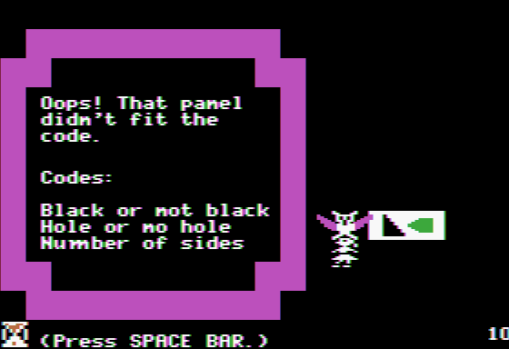 Screenshot of Think Quick! (Apple II, 1987) - MobyGames