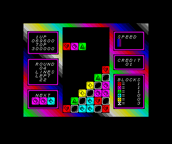 Screenshot of Stack Up (ZX Spectrum, 1991) - MobyGames