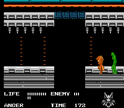 Screenshot of Werewolf: The Last Warrior (NES, 1990) - MobyGames