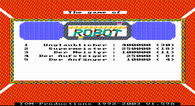 The Game of Robot (1988) - MobyGames