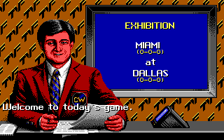 Screenshot of TV Sports: Football (DOS, 1988) - MobyGames