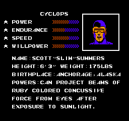 Screenshot of The Uncanny X-Men (NES, 1989) - MobyGames