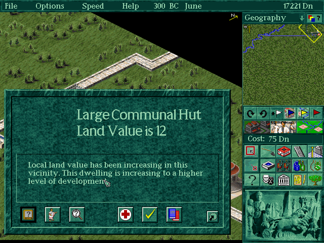Screenshot of Caesar II (DOS, 1995) - MobyGames