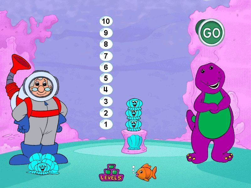 Screenshot of Barney Under the Sea (Windows, 1998) - MobyGames