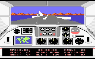 Screenshot of F-18 Hornet (Atari 7800, 1988) - MobyGames