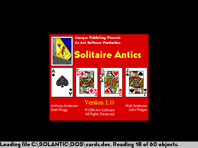 Masque Solitaire Antics (1995) - MobyGames