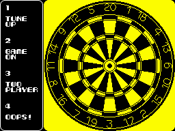 Screenshot of Pub Darts (ZX Spectrum, 1986) - MobyGames