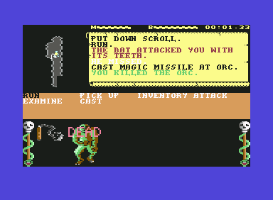 Screenshot of Master of Magic (Commodore 64, 1985) - MobyGames