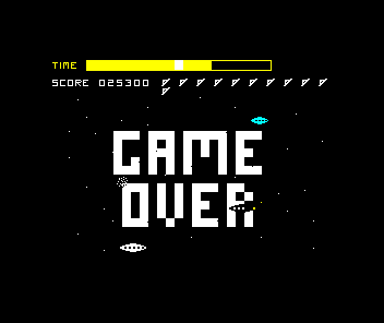 Screenshot of Buck Rogers: Planet of Zoom (ZX Spectrum, 1982) - MobyGames