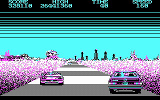 Screenshot of Crazy Cars (DOS, 1987) - MobyGames