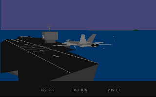 Screenshot of F/A-18 Interceptor (Amiga, 1988) - MobyGames