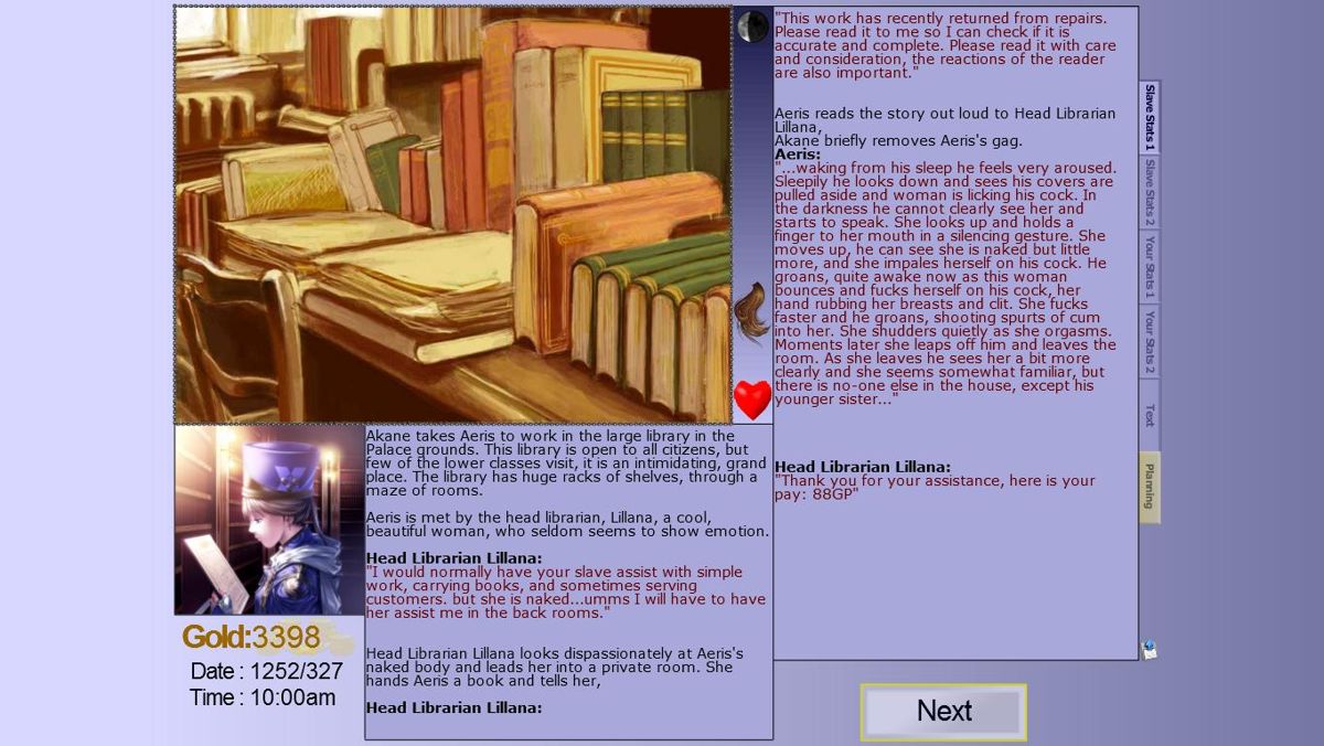 Screenshot of Slave Maker 3 (Windows, 2010) - MobyGames