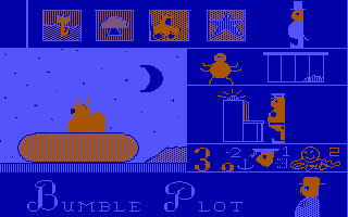 Screenshot of Bumble Plot (DOS, 1982) - MobyGames