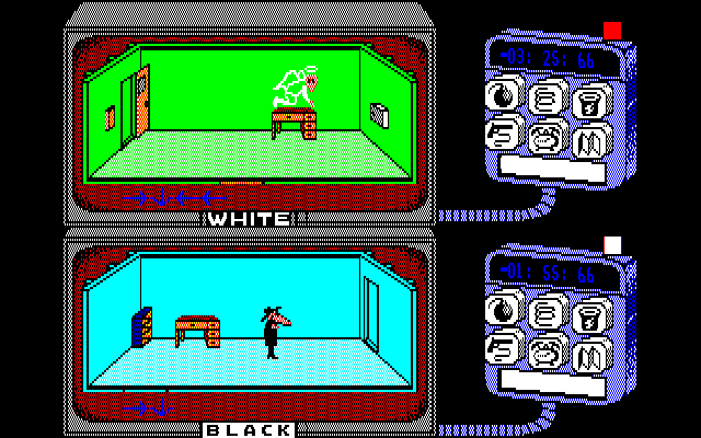 Screenshot of Spy vs Spy (PC-88, 1984) - MobyGames