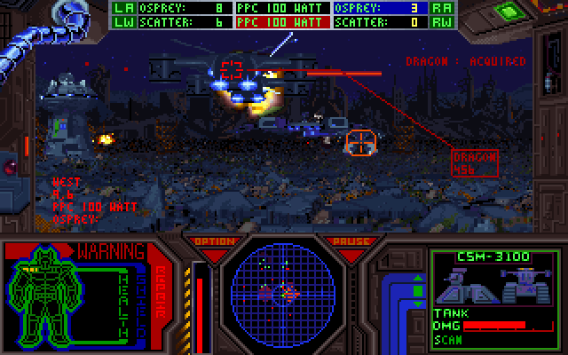 Screenshot of The Terminator 2029 (DOS, 1992) - MobyGames