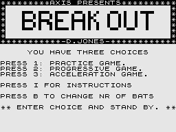 Breakout 3 (1982) - MobyGames