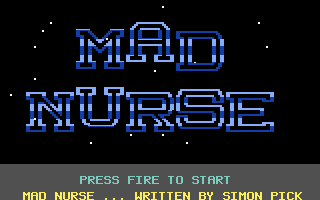 Screenshot of Mad Nurse (Commodore 64, 1986) - MobyGames