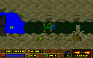 Screenshot of Jazz Jackrabbit CD-ROM (DOS, 1994) - MobyGames