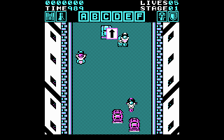 Screenshot of Action Fighter (DOS, 1986) - MobyGames