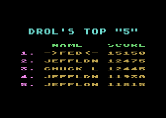 Screenshot of Drol (Atari 8-bit, 1983) - MobyGames