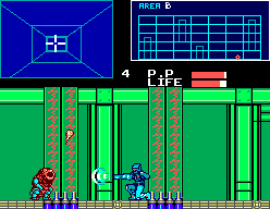 Screenshot of Cyborg Hunter (SEGA Master System, 1988) - MobyGames