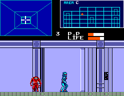 Screenshot of Cyborg Hunter (SEGA Master System, 1988) - MobyGames