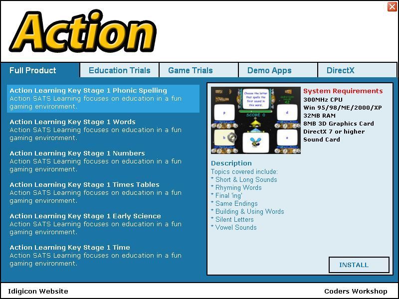 Screenshot of SATS Learning: Key Stage 1 - 4-7 Years (Windows, 2005 ...