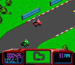 Screenshot of R.C. Pro-Am (Genesis, 1988) - MobyGames