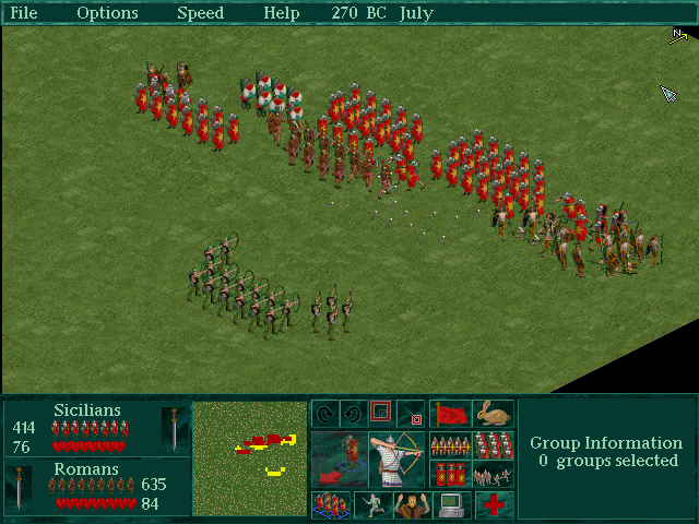 Screenshot of Caesar II (DOS, 1995) - MobyGames