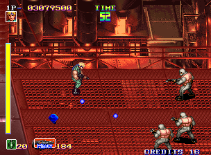 Screenshot of Shock Troopers (Arcade, 1997) - MobyGames