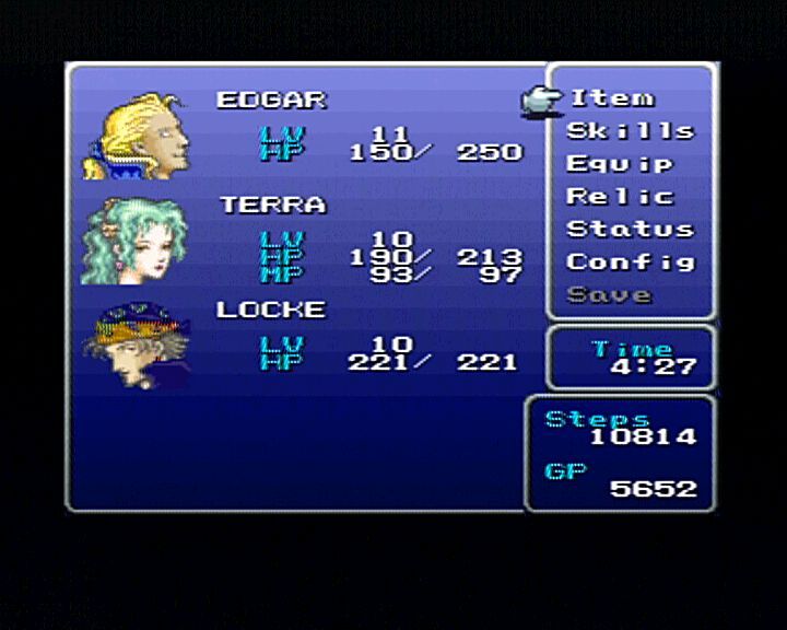 Screenshot of Final Fantasy III (PlayStation, 1994) - MobyGames