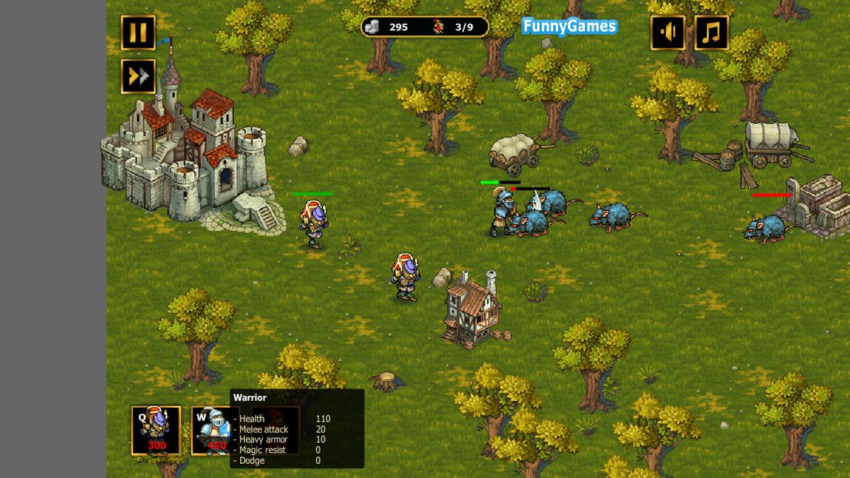 Screenshot of Royal Offense (Browser, 2013) - MobyGames
