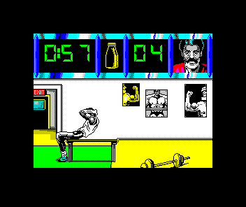 Screenshot of Daley Thompson's Olympic Challenge (ZX Spectrum, 1988 ...
