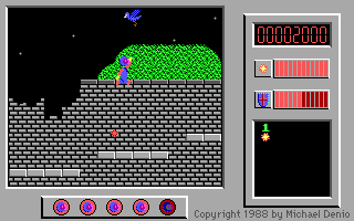 Screenshot of The Adventures of Captain Comic (DOS, 1988) - MobyGames