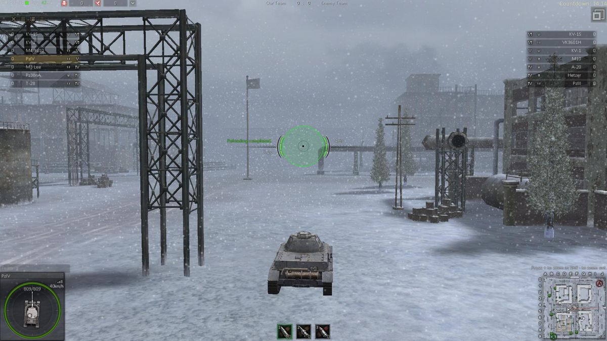 Screenshot of Ground War: Tanks (Browser, 2014) - MobyGames