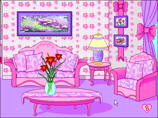 Screenshot of Barbie and her Magical House (Windows 3.x, 1994) - MobyGames