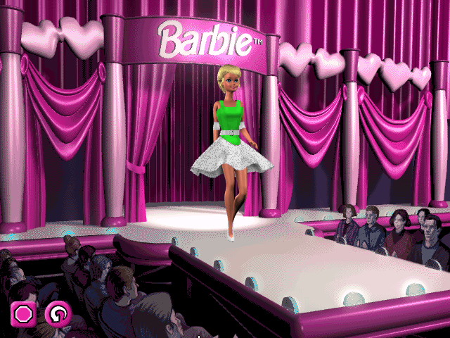 Screenshot of Barbie Fashion Designer (Windows 16-bit, 1996) - MobyGames