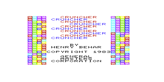 Cruncher (1983) - MobyGames