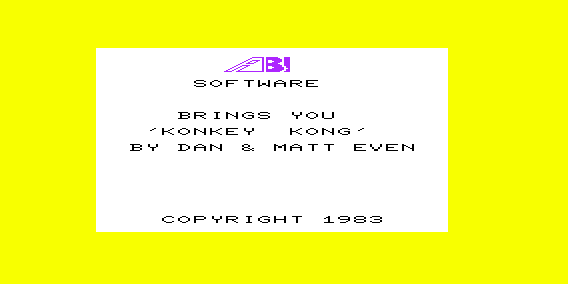 Konkey Kong - MobyGames