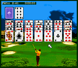 Screenshot of Super Solitaire (SNES, 1994) - MobyGames