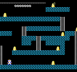 Screenshot of Super Lode Runner (NES, 1987) - MobyGames