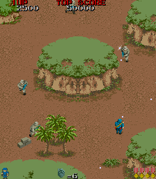 Screenshot of Commando (Arcade, 1985) - MobyGames