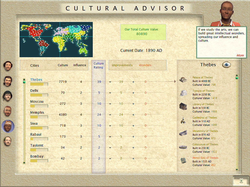 Screenshot of Sid Meier's Civilization III (Windows, 2001) - MobyGames
