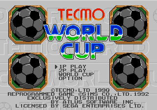 Tecmo World Cup '90 (1989) - MobyGames