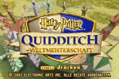 Screenshot of Harry Potter: Quidditch World Cup (Game Boy Advance, 2003 ...